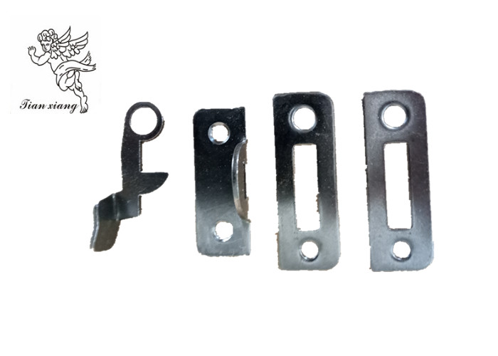 Black / Silver Funeral Coffin Latch , Customized Adult Iron Coffin Lock