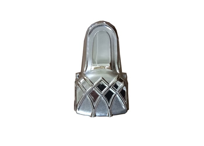 Sliver Coating Film Plastic Funeral Casket Fitting Coffin Parts With ...