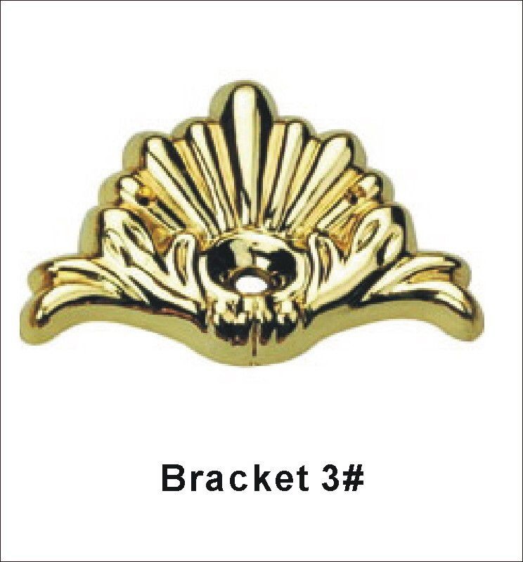 Custom Made Gold Coffin Bracket For Casket Accessories Standard Size