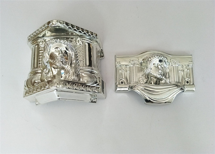 Coating Film Plating Casket Corners With Christ Model Customized Size